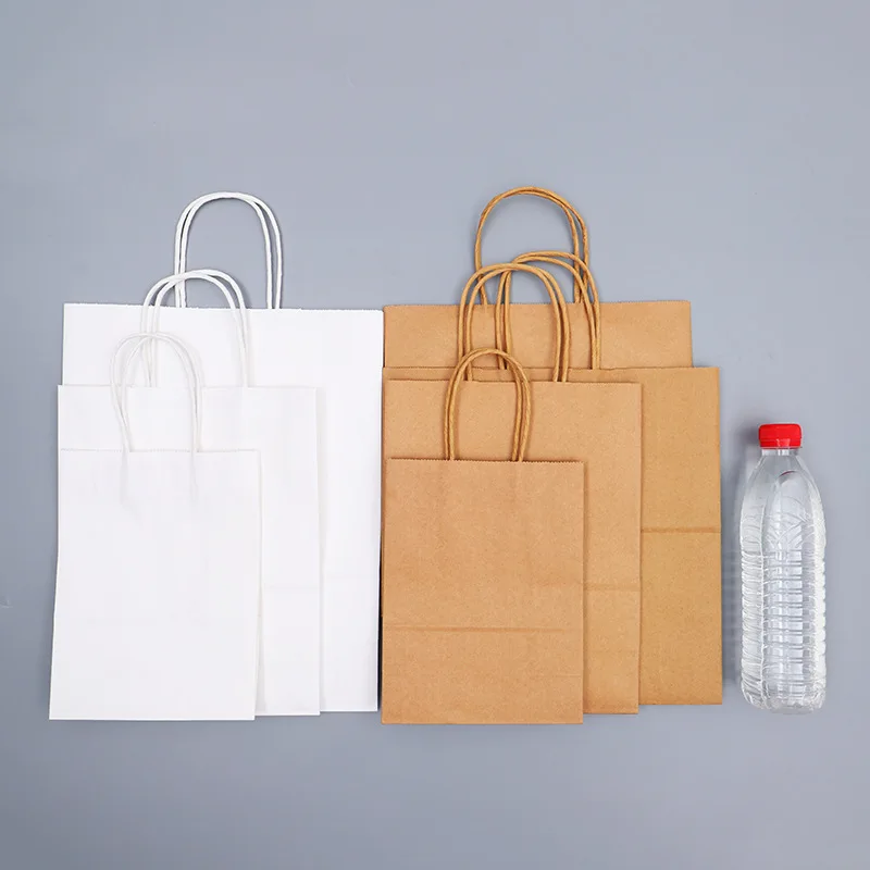 Simple Style Gift Paper Bag Fully Sized Washable Kraft Paper Bags ...