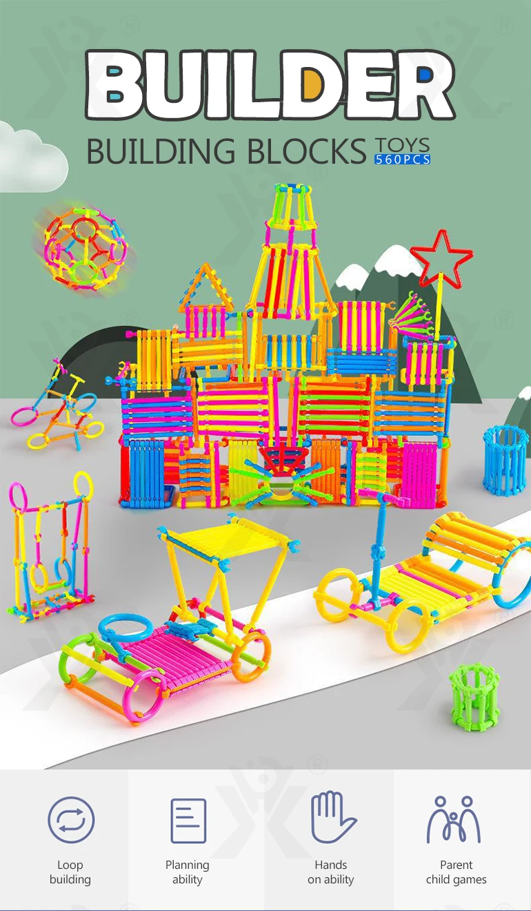 Chengji New Sale Educational Kids Children Assembly Block Creative Toy ...