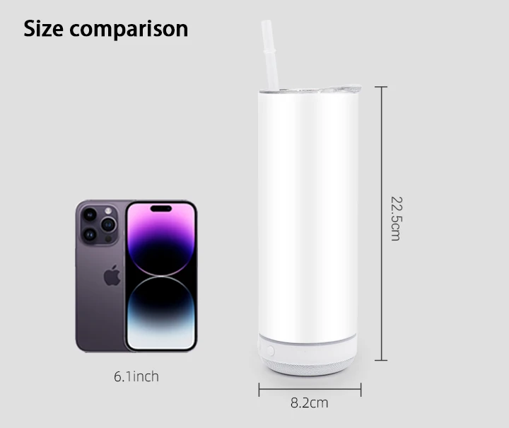 Usa Warehouse Smart Sublimation Blanks Stainless Steel Music Cup Usb ...