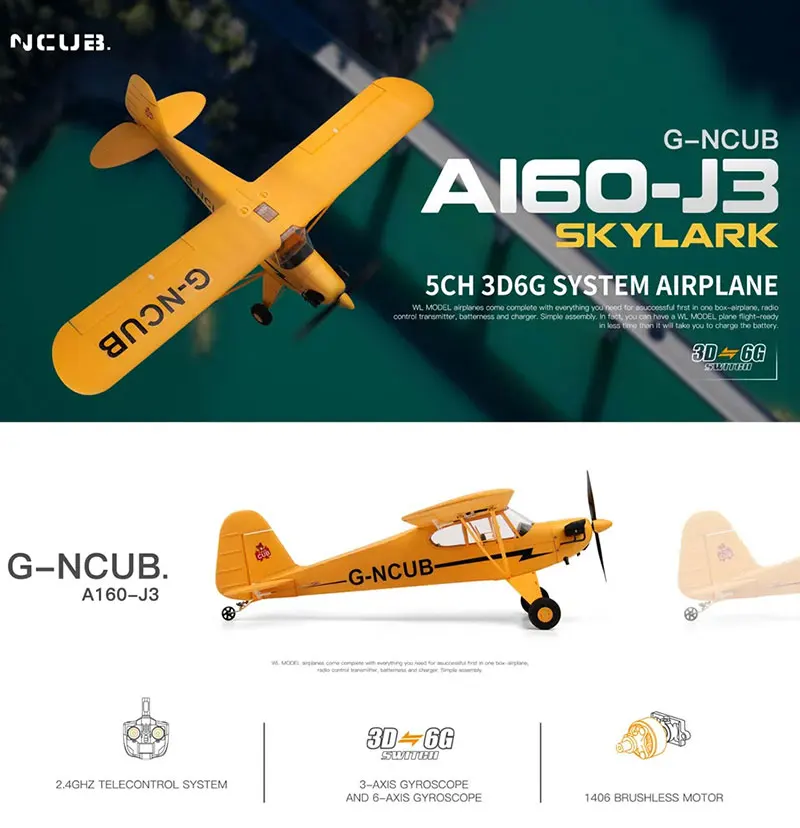 Wl Toys Xk A160 Epp 65cm Wingspan 3d/6g Brushless Hobby Remote Radio Control Aircraft Model ...