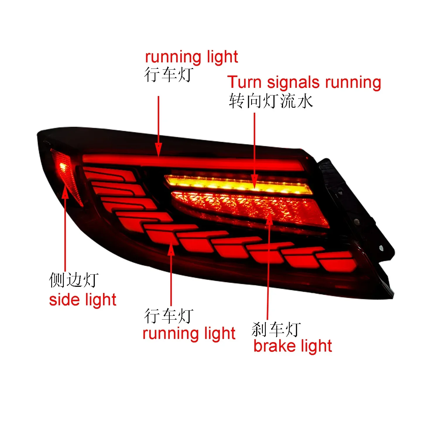 Dragon Scale Led Taillights For Toyota Gr86 86 2020 - 2023 Brake Stop ...