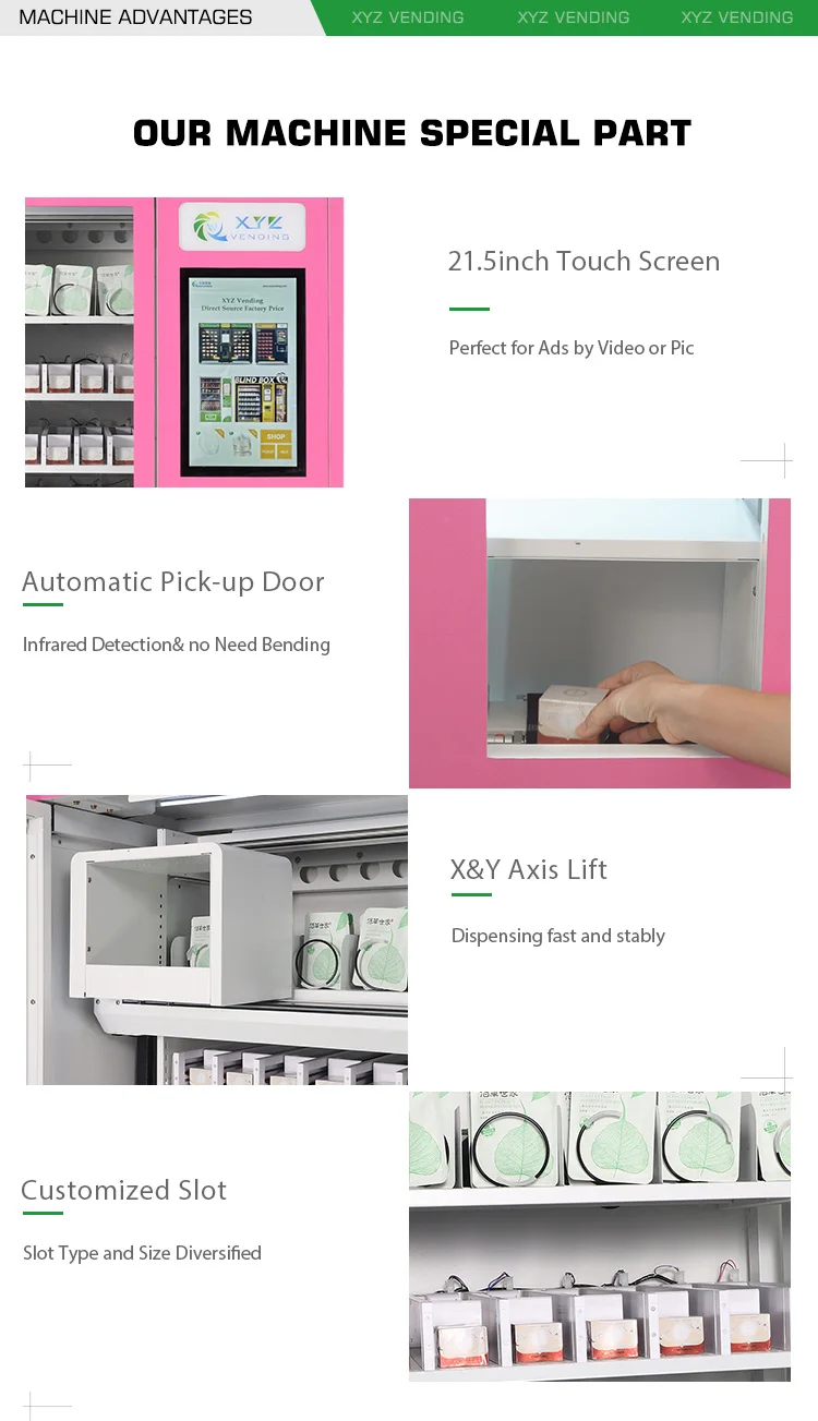 Automatic Cosmetics Vending Machine - Touch Screen Makeup