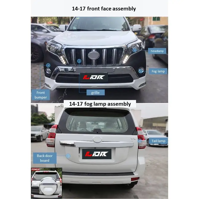 Top Quality Facelift Bodykit for Prado 2010-2017 Upgrade