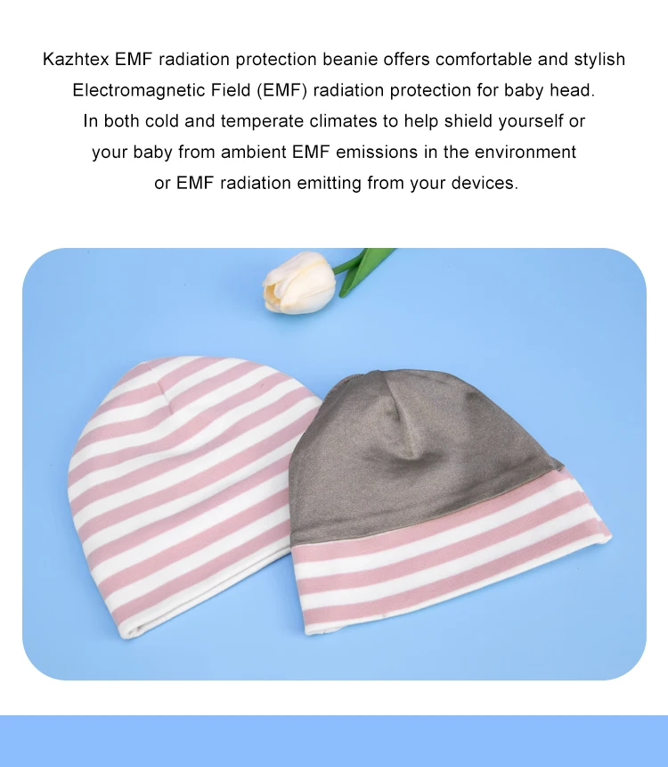 Emf Radiation Protection Hat Electromagnetic Waves Blocking Baby Beanie ...