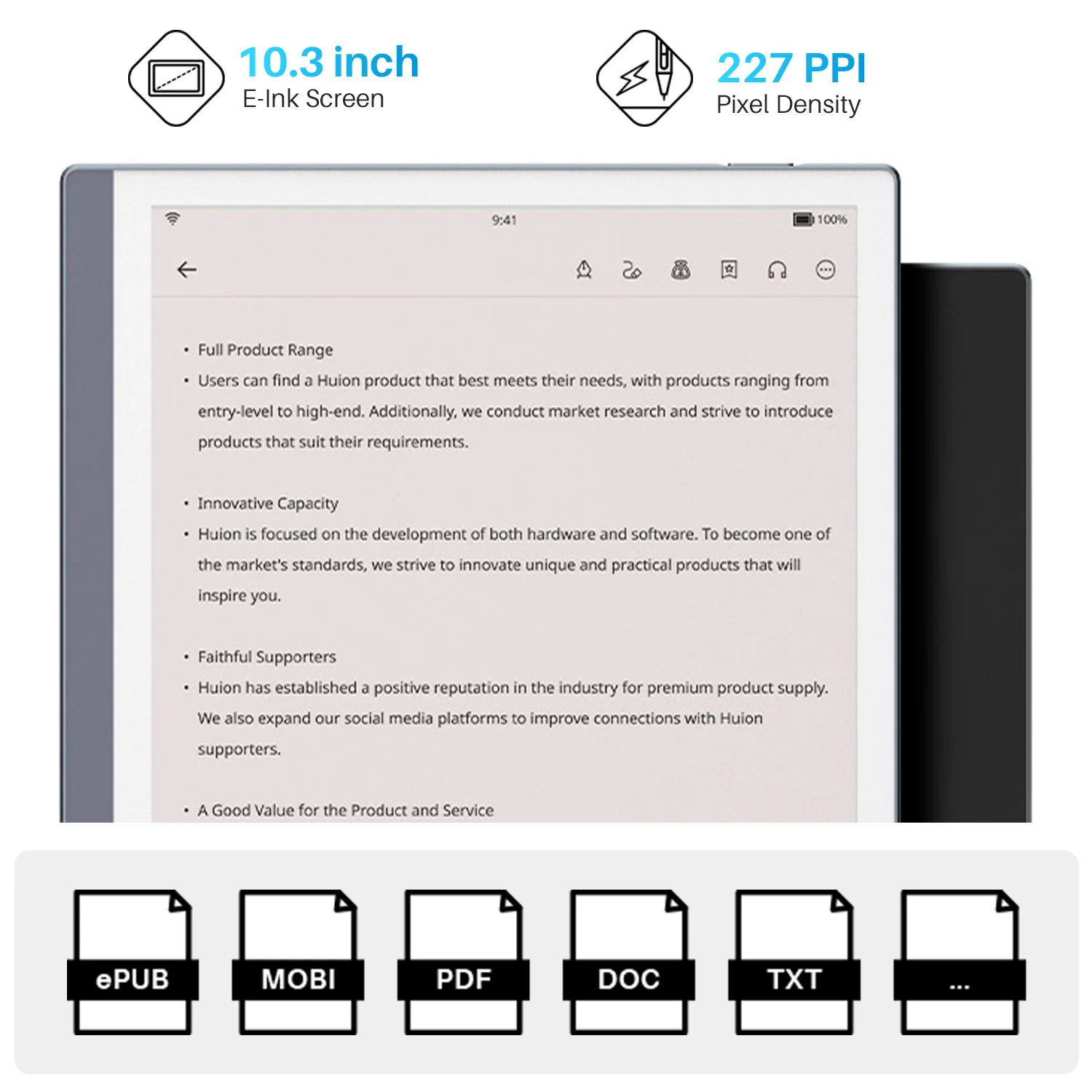 Alibaba.com: Huion Ink E-reader 10.3-inch E-ink writing tablet with 4GB ...