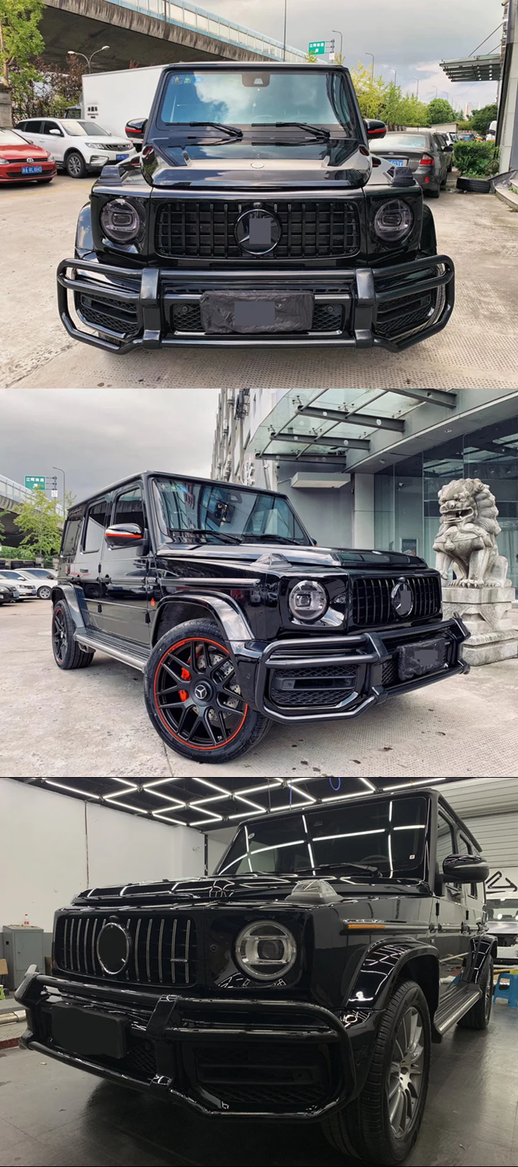 2019-2024Year W464 G63 Front Bumper Bull Guard Bar for G Wagon W463A ...