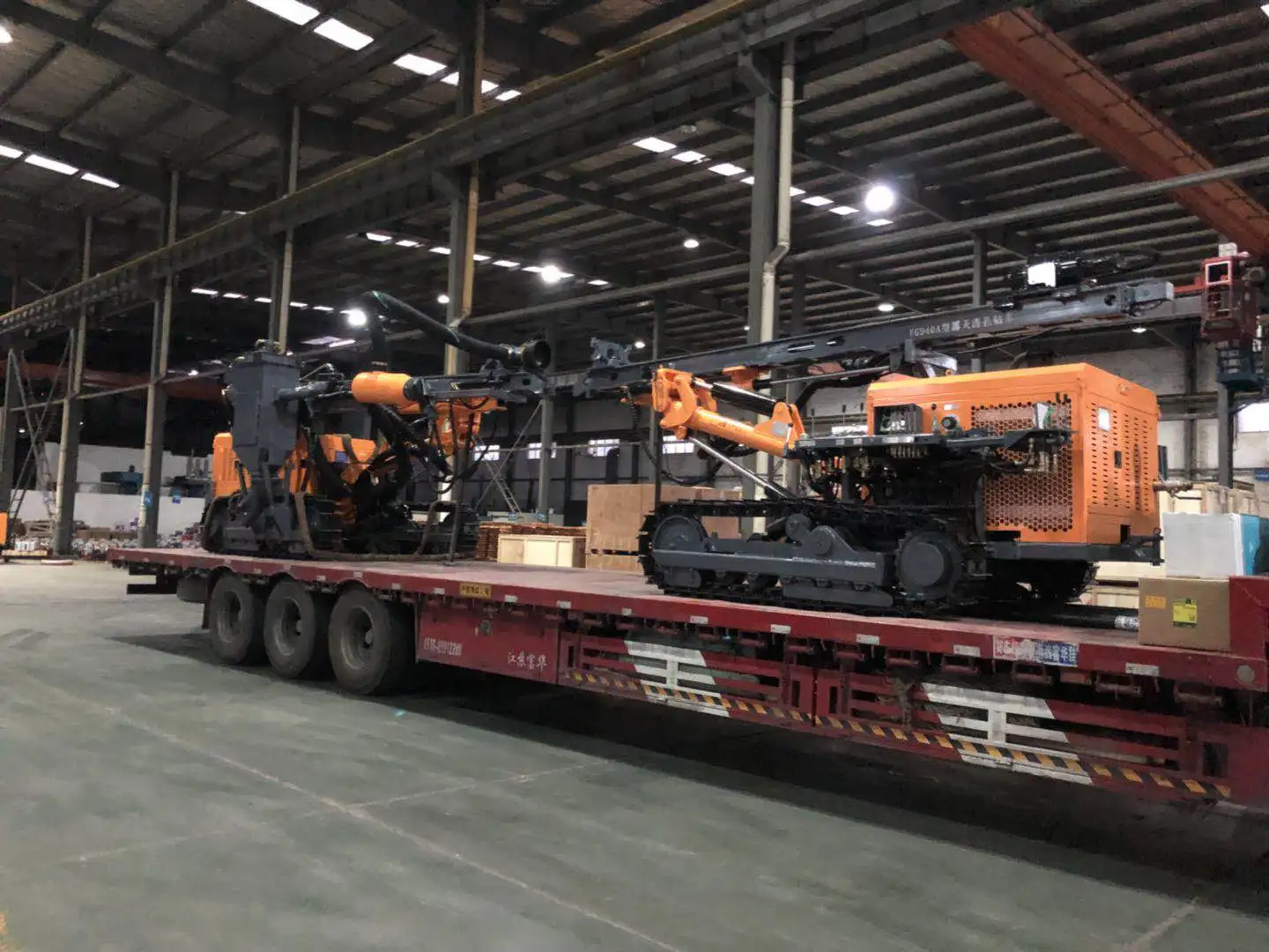 Kaishan Crawler Mounted Dth Borehole Drill Rig Machine Kg410 For Quarry ...