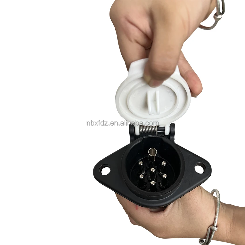 Heavy Duty Trailer Part 24v 7p S Type Trailer Socket Connector For ...