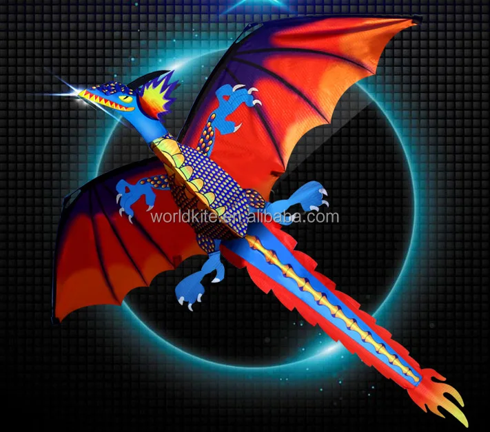 Green Color 3d Dragon Kite And Hengda Brand Dragon Kites - Buy Dragon ...
