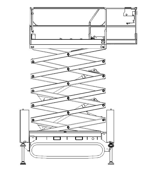 With Outriggers 12m Self-propelled Crawler Scissor Lift Rugged Road ...