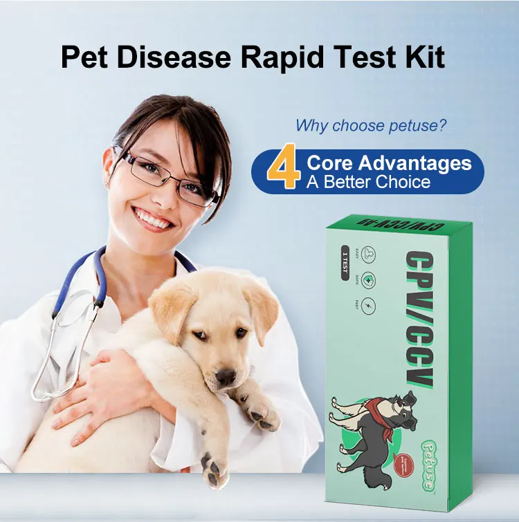 Veterinary Home Self Test Cpv/ccv Canine Parvovirus Antigen Combo Rapid ...