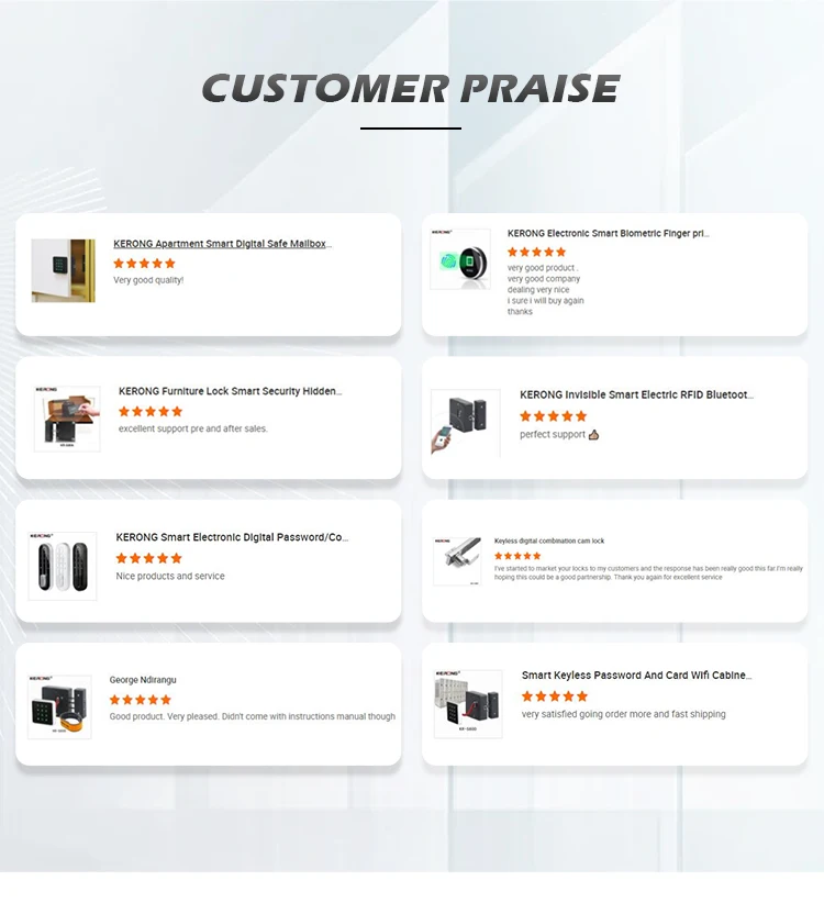 Kerong Electric Rfid Fingerprint Digital Qr Code Hidden Home,Office,Gym ...