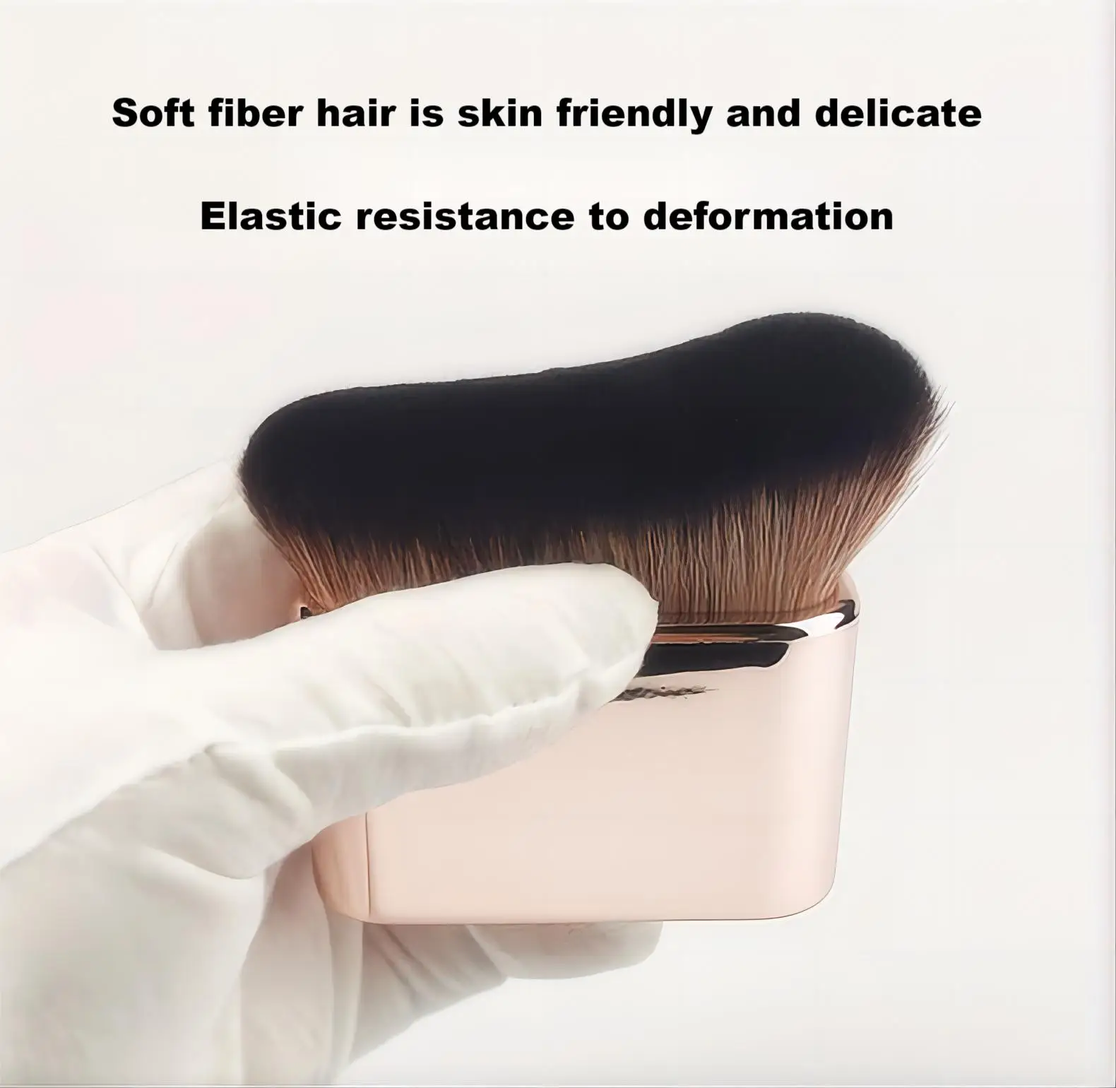 Wholesale OEM Body Powder Brush Electroplated ABS Handle Body Makeup ...