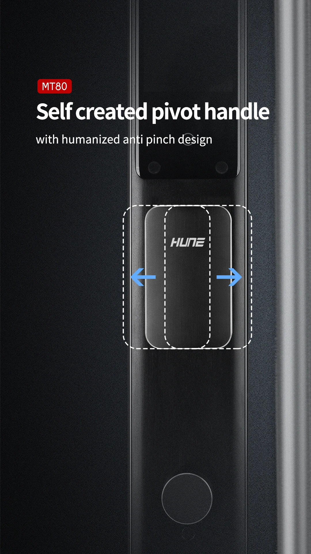 HUNE 3D Face Recognition Door UL Tuya TTlock WiFi Smart Door Lock ...