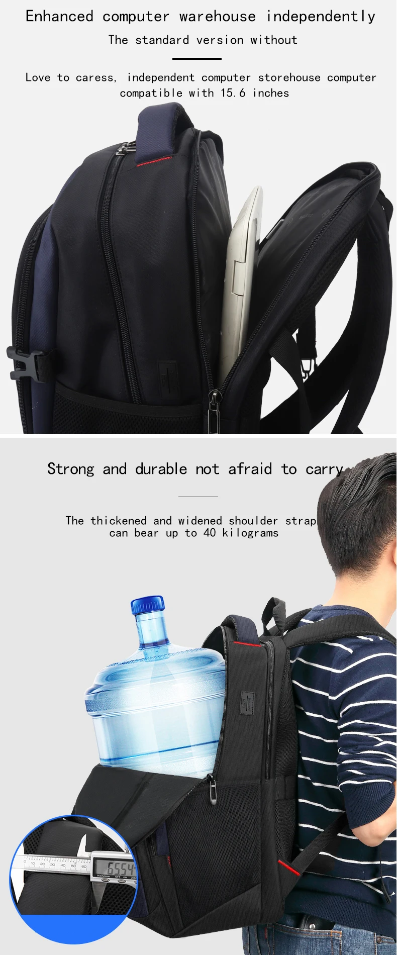 Mochila De Viaje Ergonomics Nylon Laptop Backpacks School Bags Backpack ...