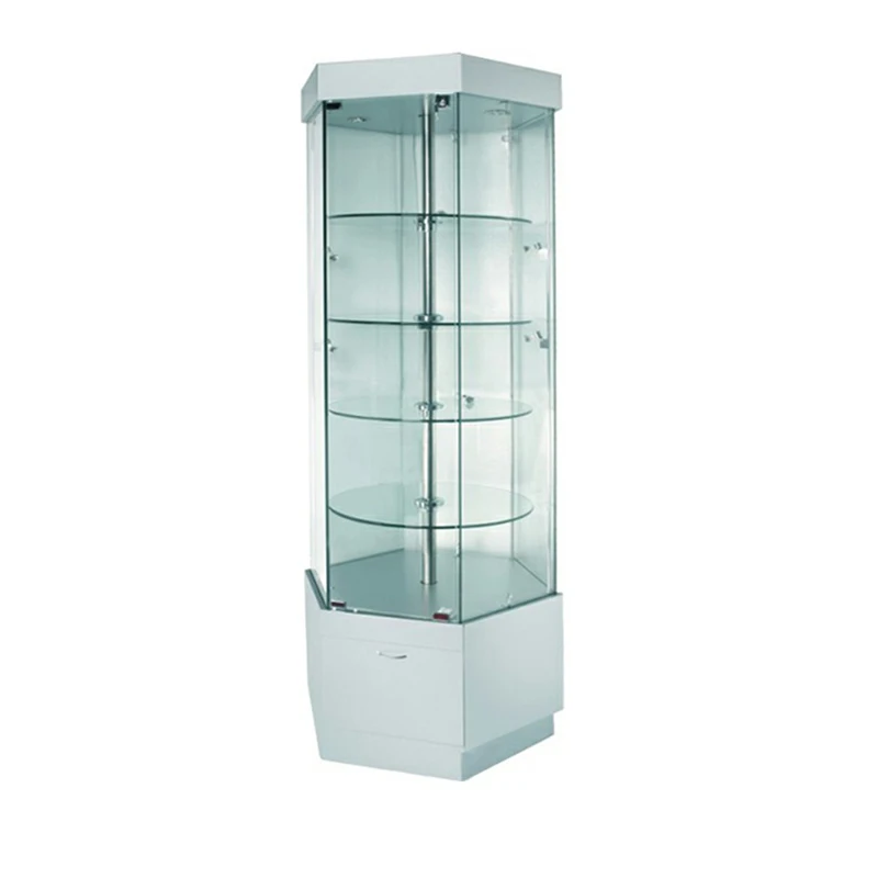 Lockable Aluminum Glass Display Case With Adjustable Shelves Design ...