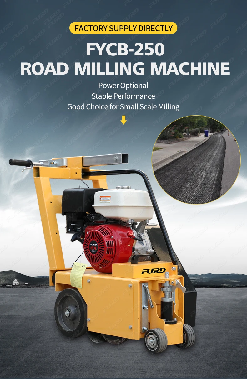 Mini Compact Asphalt Milling Machine For Asphalt And Concrete Pavements ...