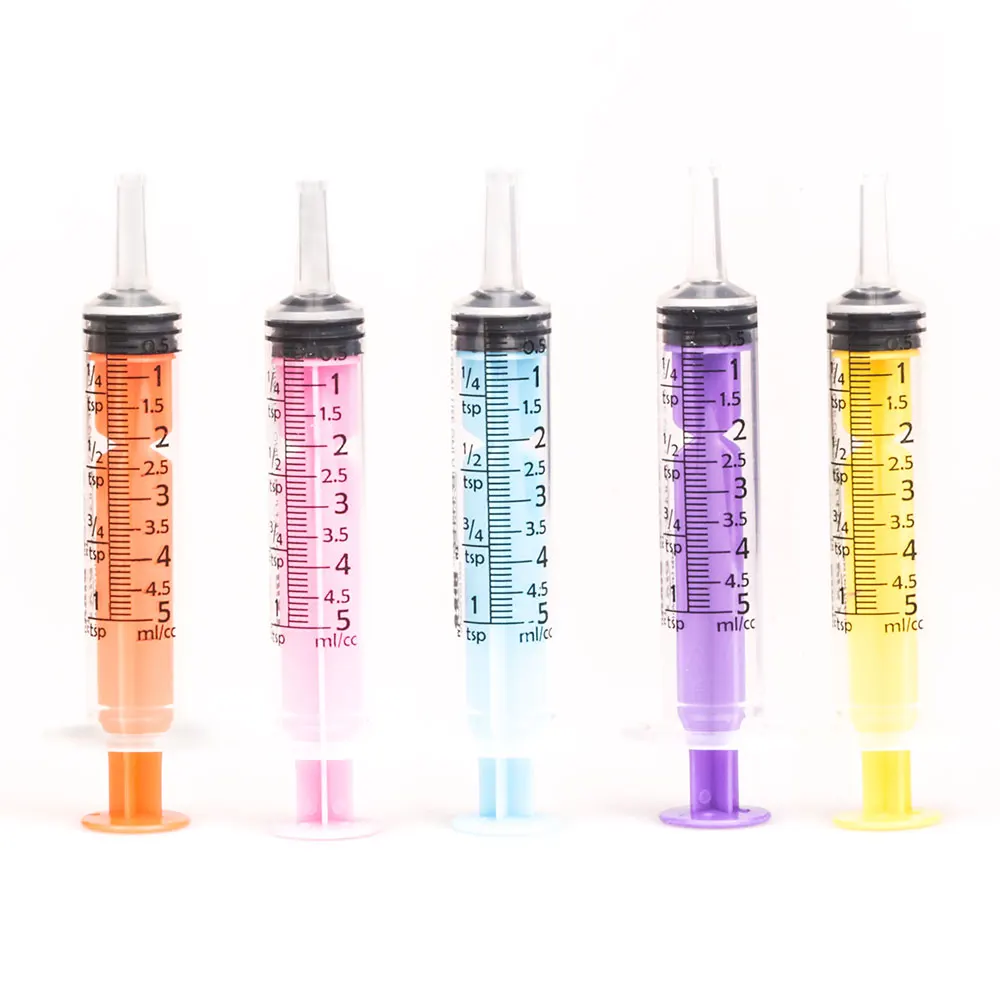 Colorful Enteral Feeding Syringe For Baby Enfit Disposable 10ml Feeding ...