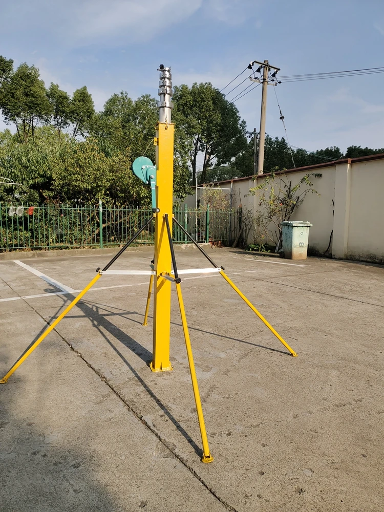 Wholesale Portable Wind Load 100 Km/h Telescopic Winch Up Mast With ...