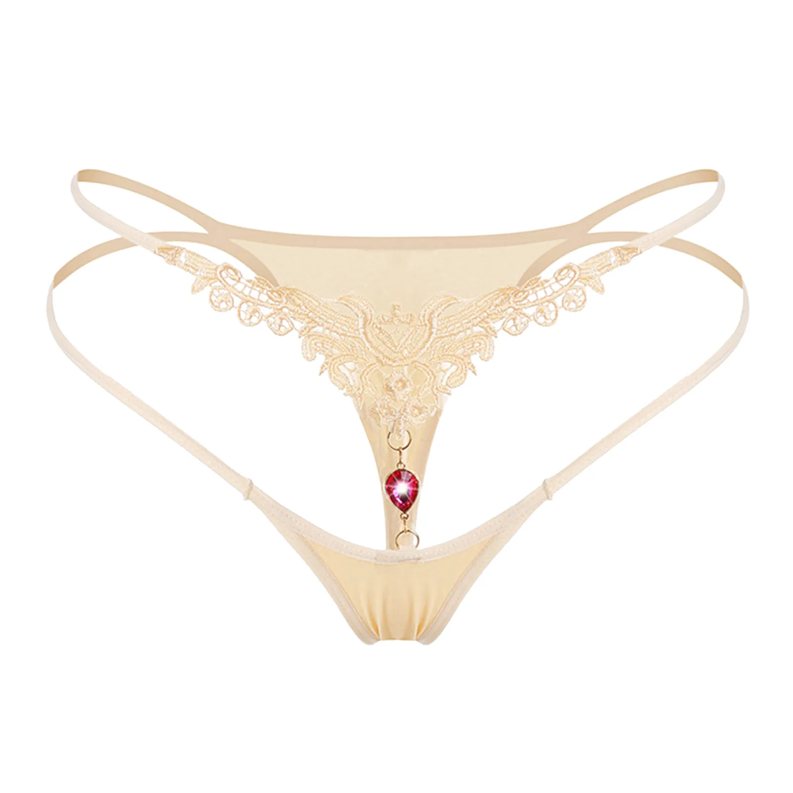 Women Panties Sexy Thong Low Waist Briefs Wide Crotch Hollow