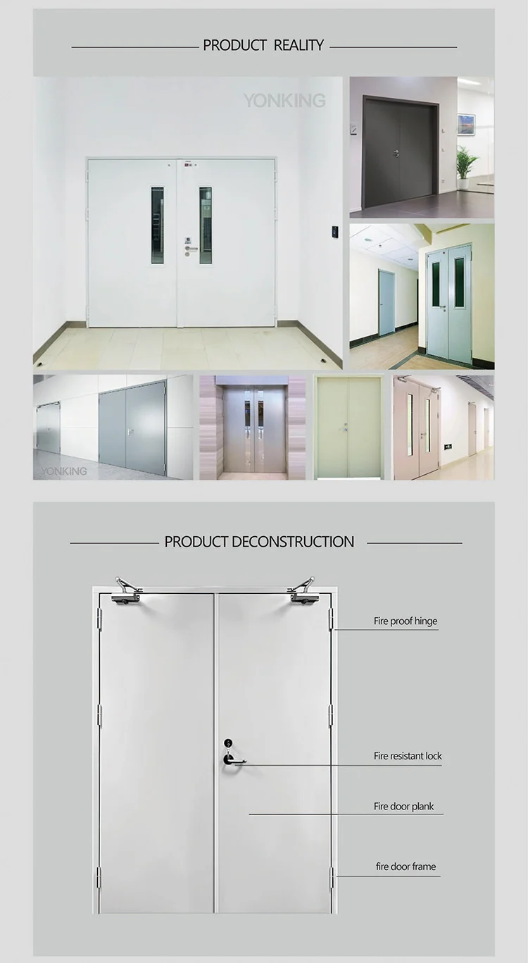 1 Hour Fire Rated Door Emergency Fire Exit Fireproof Door From Hebei ...