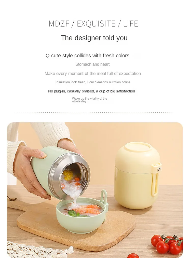 2024 Luxury Cute Custom Food Warmer Insulated Flask for Kids