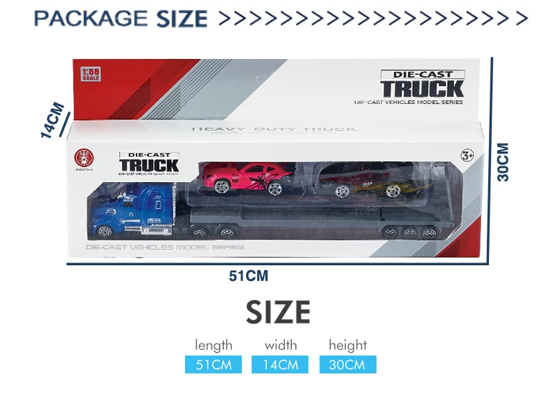 High Quality 1:58 Alloy Towhead Flatbed Racing Metal Car Toys