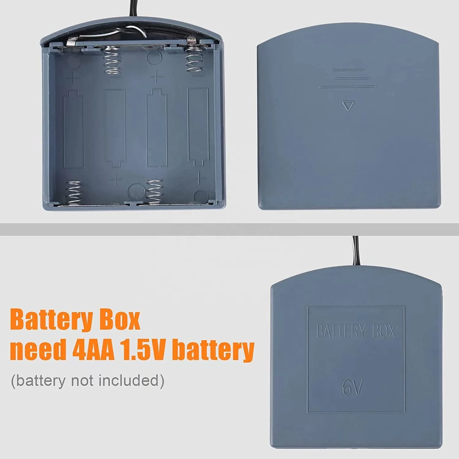 4 Aa Battery Holder With Wires 2.5mm External Battery Pack For Safe Box ...