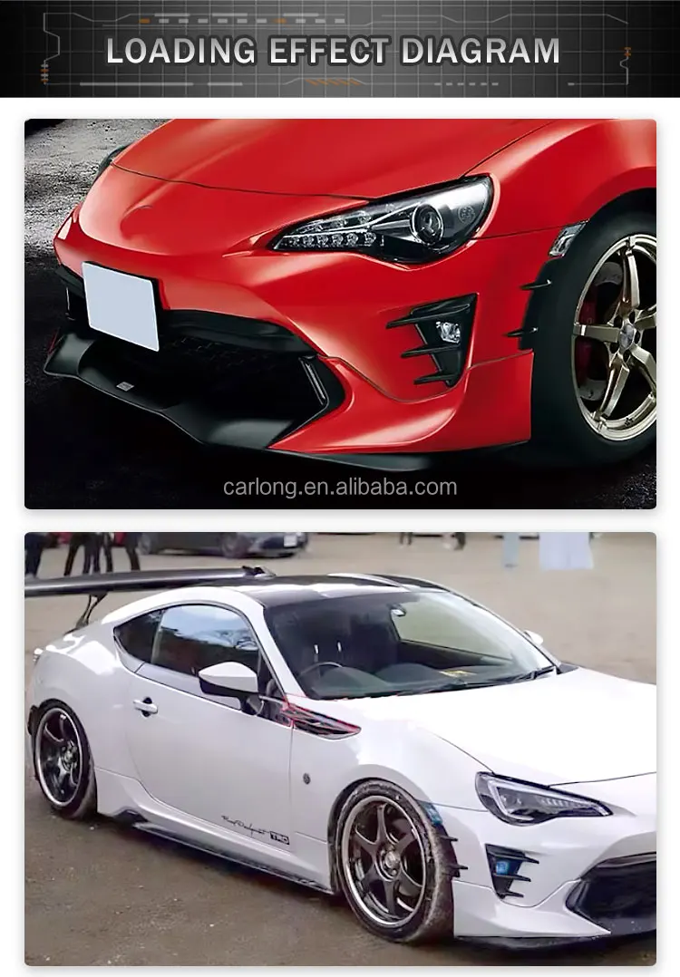 Car Body Kits for Toyota GT86 2017-2019 to TR Style Whole Set Bodykit ...