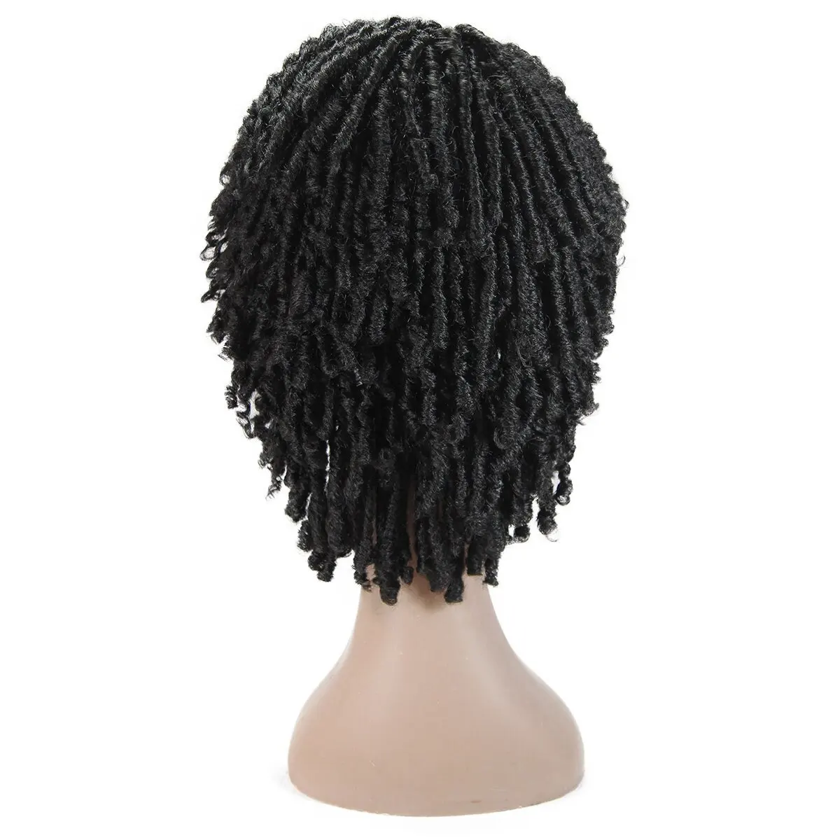Faux Locs Crochet Hair Curly Synthetic Wig African Dreadlock Twist ...