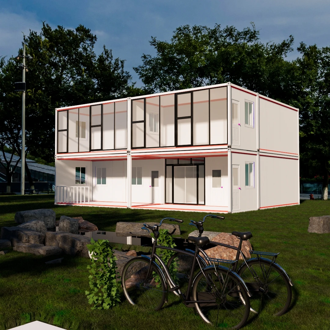 216sqm,2 Story Container Office And Warehouse,Low Cost Portable Prefab ...