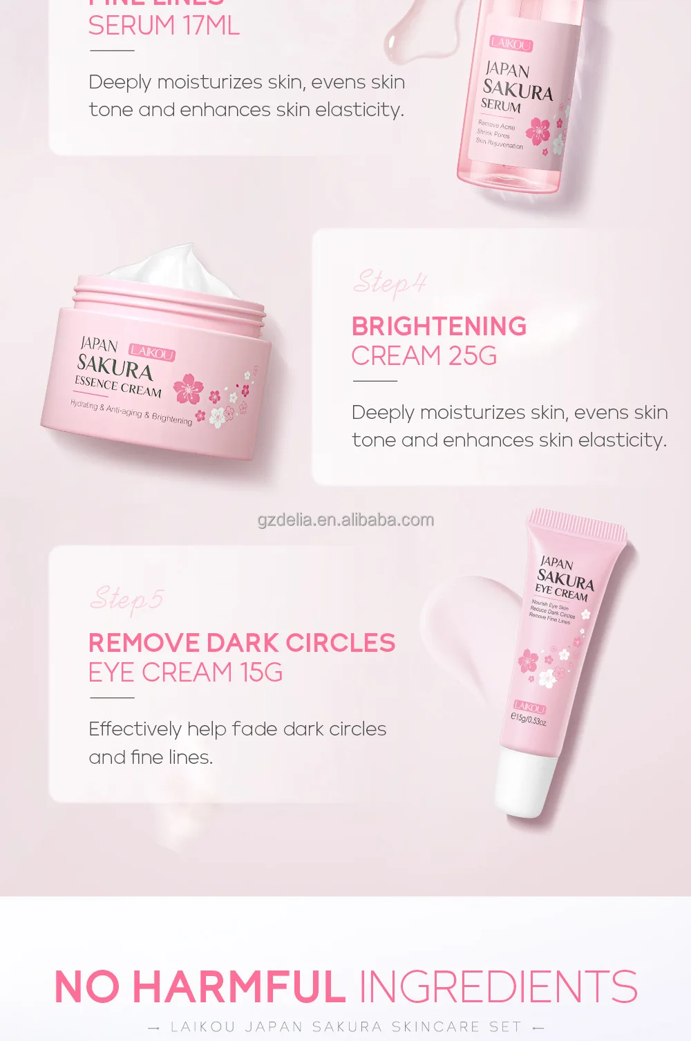 High Quality Skin Care Set Customization Organic Facial Whitening And ...