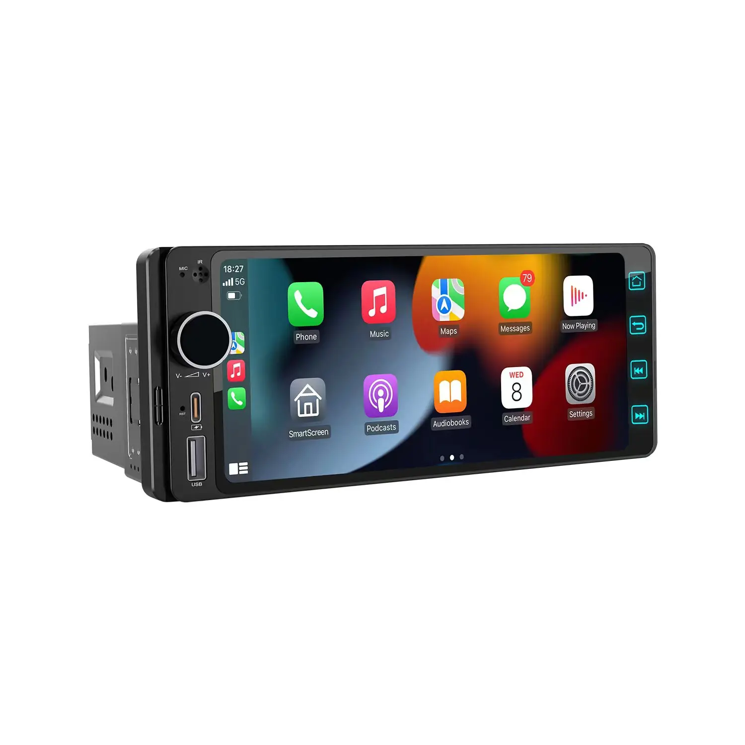 Bbzl 1 Din 6.25 Inch 720x1560 Touch Screen Mp5 Car Player With Carplay ...