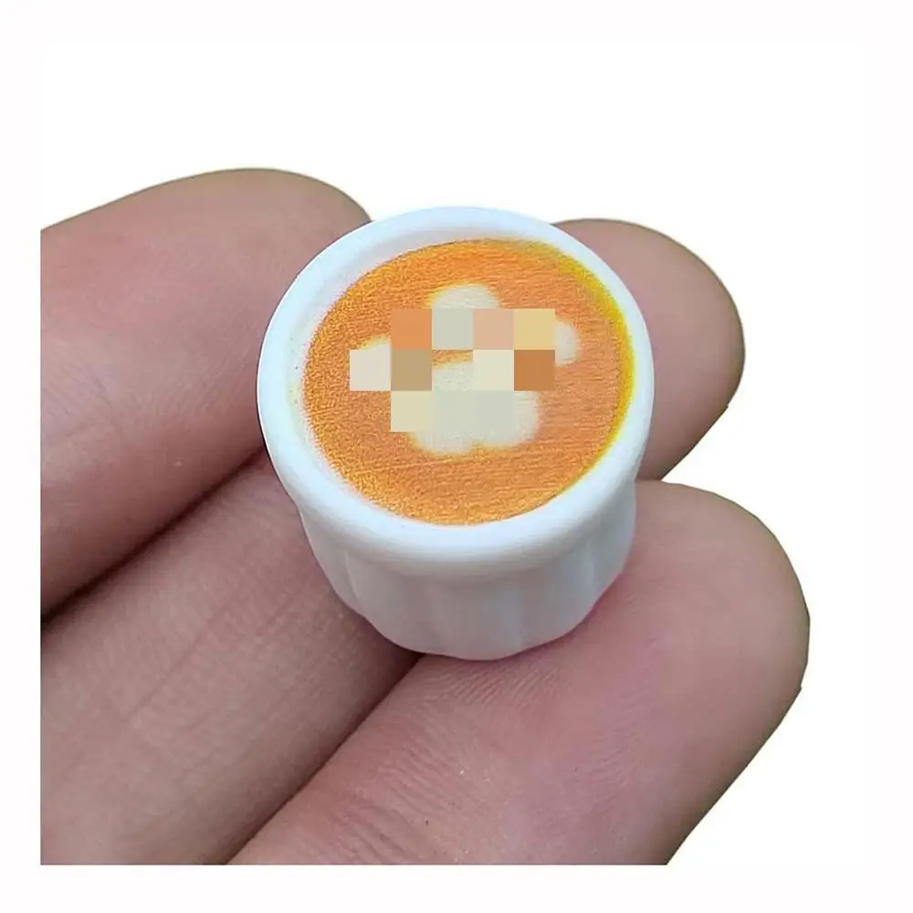 100pcs Mini Coffee Cup Resin Doll House Miniature Milk Tea Cup Slime ...