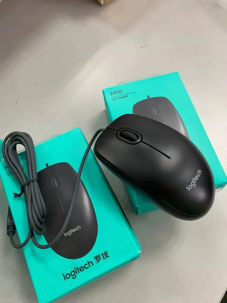 Promotional New Logitech M90 1000dpi Wired Usb Optical Mouse For Pc ...