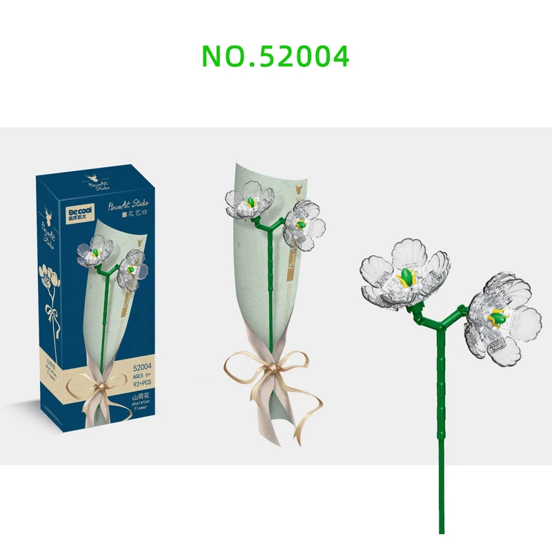 Brick Flower Building Blocks Set Garden Toys Diy Wild Botanical ...