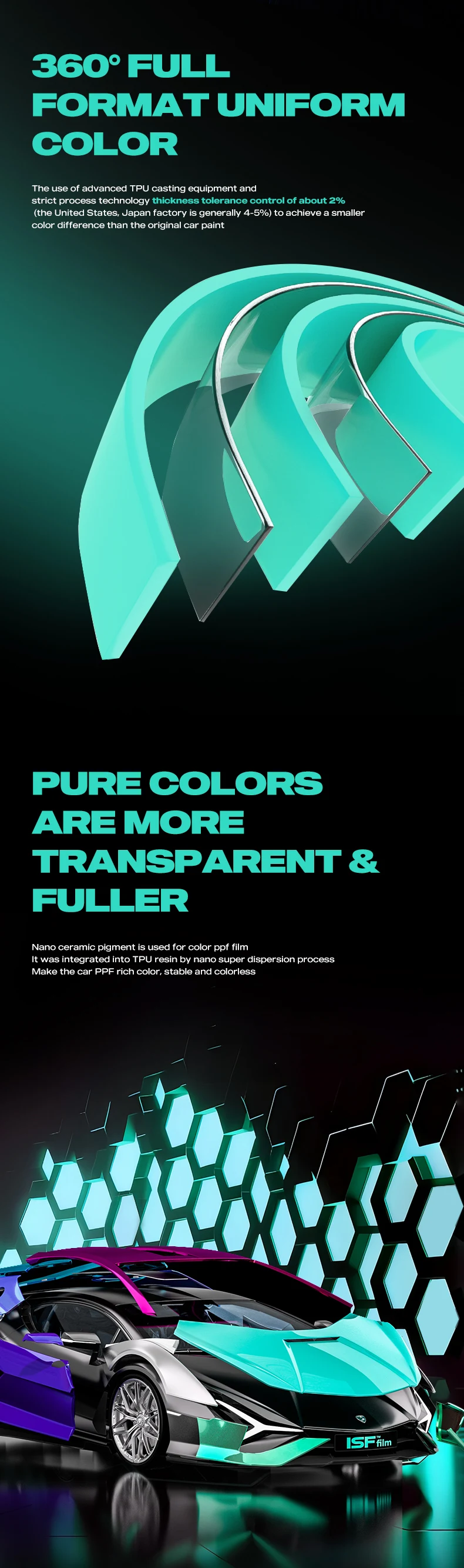 ISF Self-adhesive Wholesale Color Change Matte Frozen Berry pink Self ...