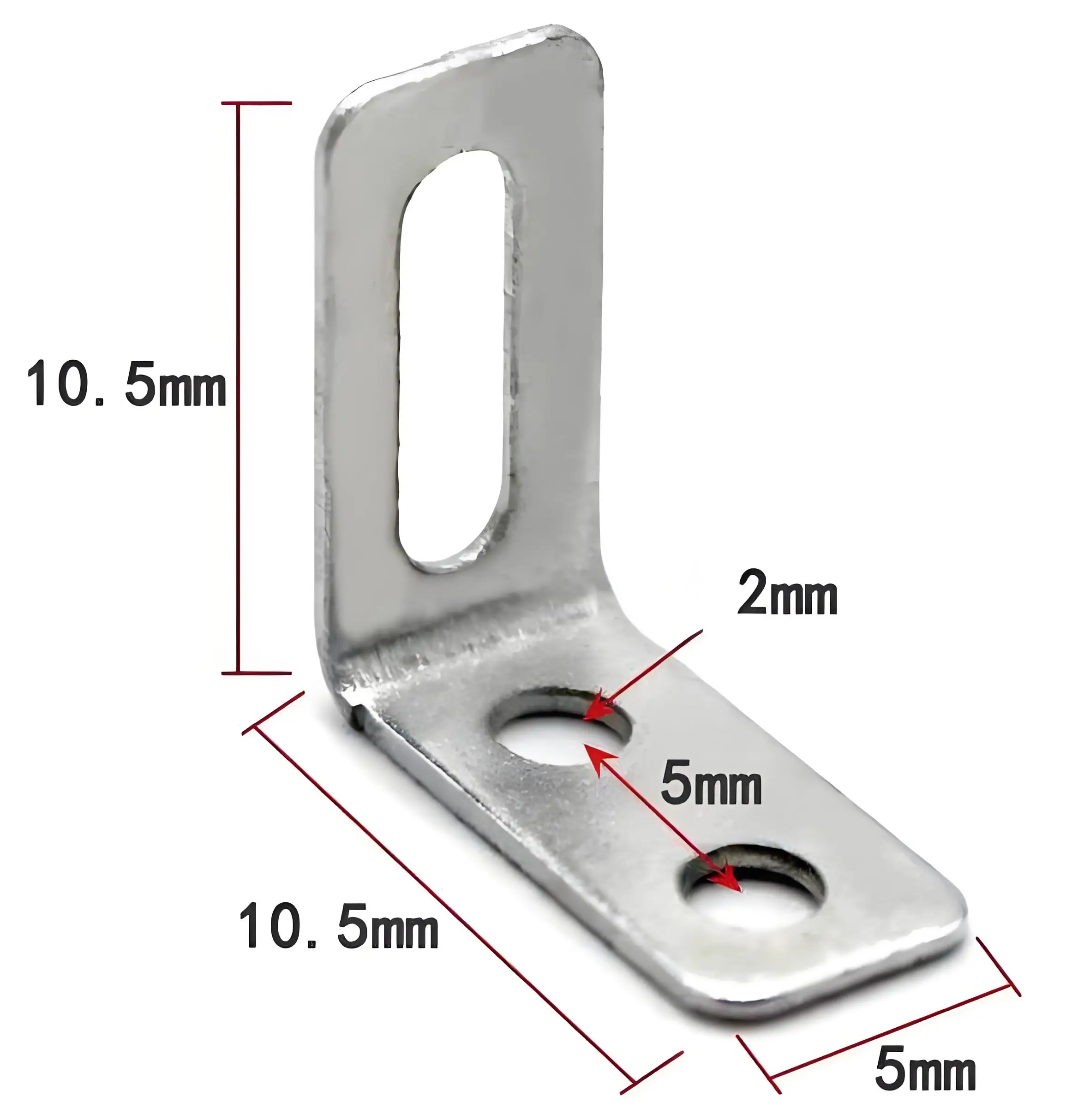 Single Row groove Hole Axis Bracket L Angle bar 10.5x10.5 Aperture ...