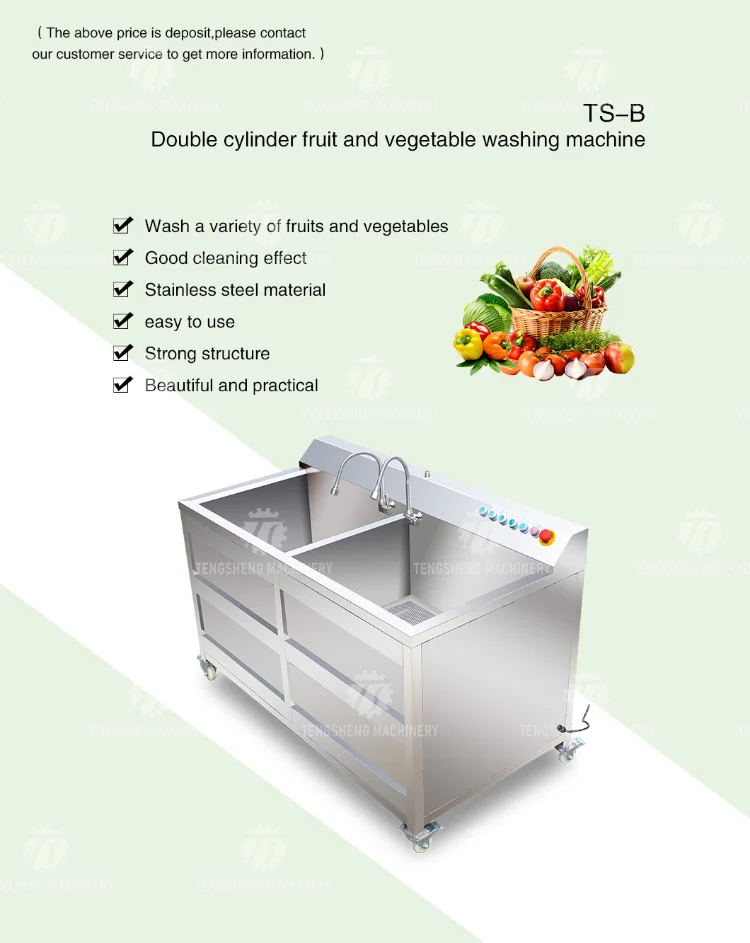 Commercial Vegetable And Fruit Ozone Washer With Double Cyclinders ...