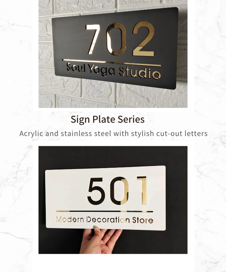 Bs+ Custom Meeting Room Name Plate Door Number Sign Hotel Room Numbers ...
