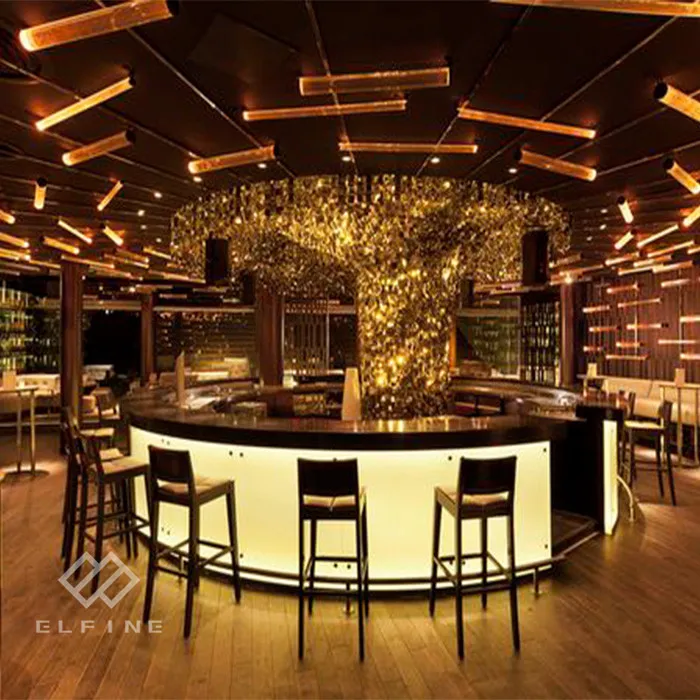 Round Bar Counter Design