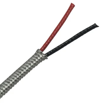 K Type Stainless Steel Braid Fiberglass Thermocouple Wire - Buy K ...