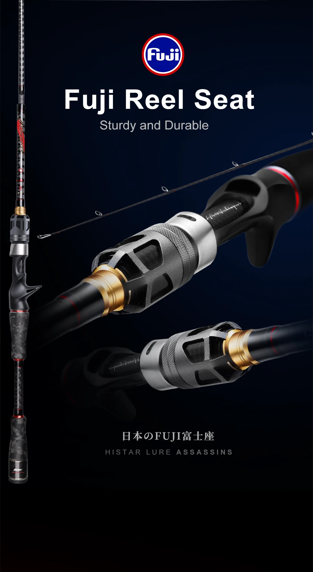 Histar Assassins 4 Sections Portable Full Carbon Rods