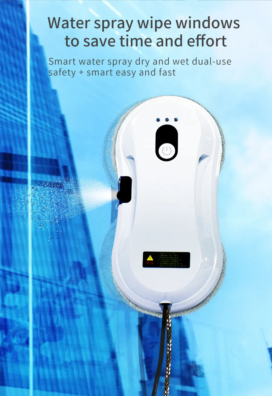 Super Slim Electric Window Cleaning Robot - Automatic & Efficient