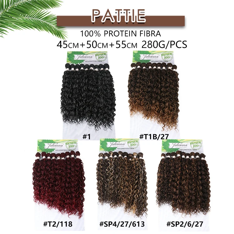 High Temperature Organic Fiber Hair - Deep Curl Extensions