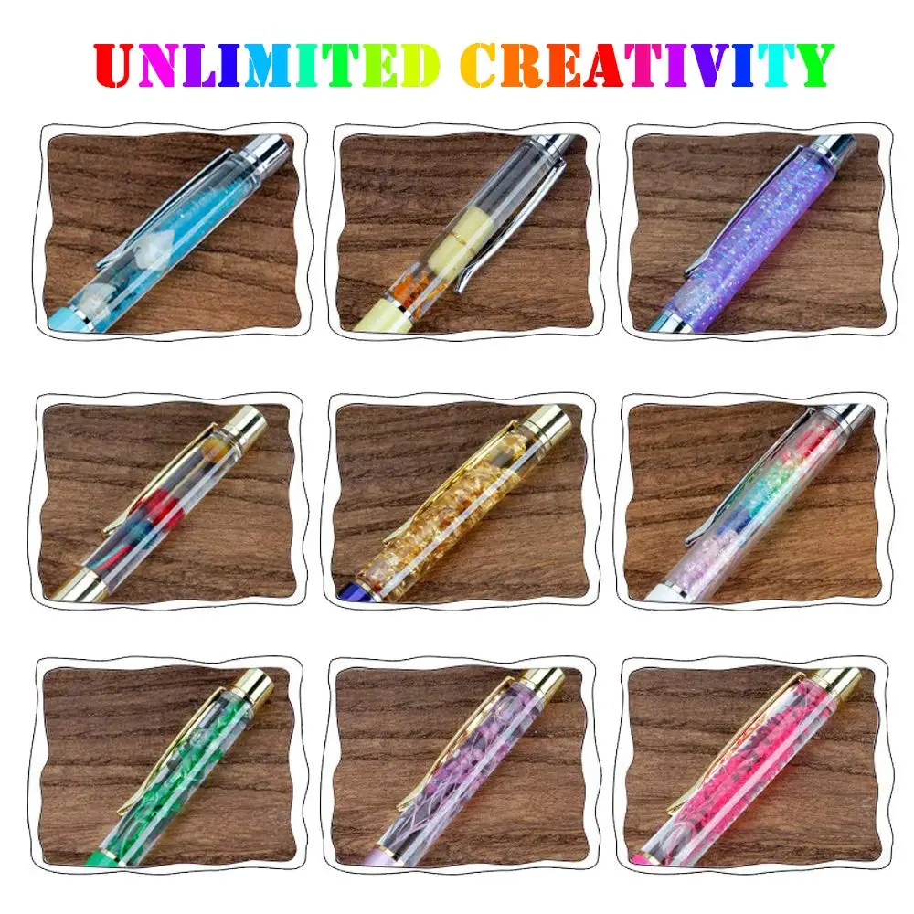 27 PACK Colorful Empty Tube Pens - DIY Liquid Sand Pens