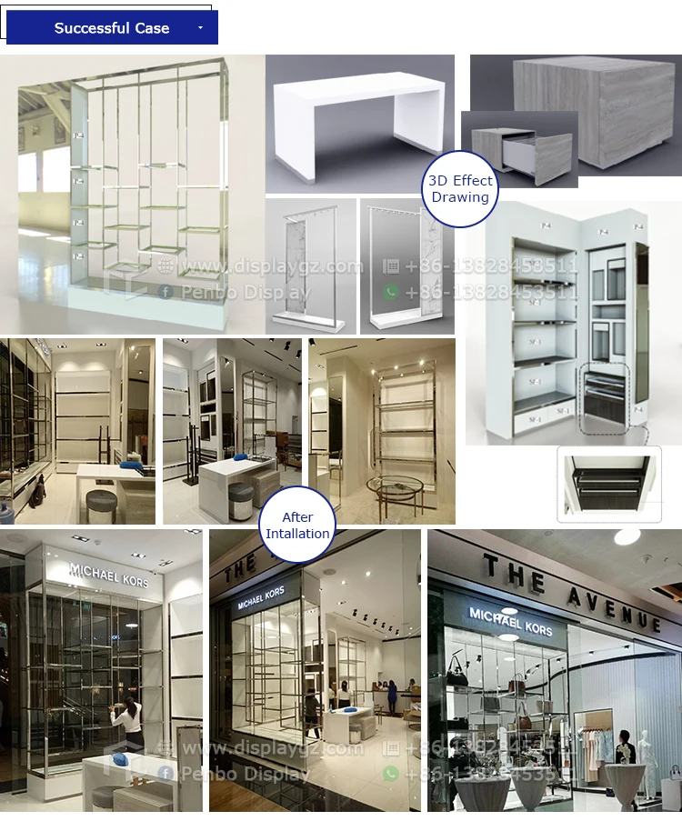 Enhancing Exquisite Presentation Bag Cabinet New Shop Design Shop ...