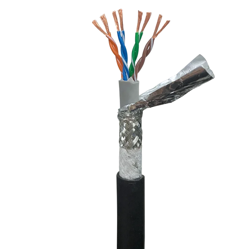 Custom Industrial Drag Chain PUR/PVC Jacket Outdoor Ethernet Connector ...