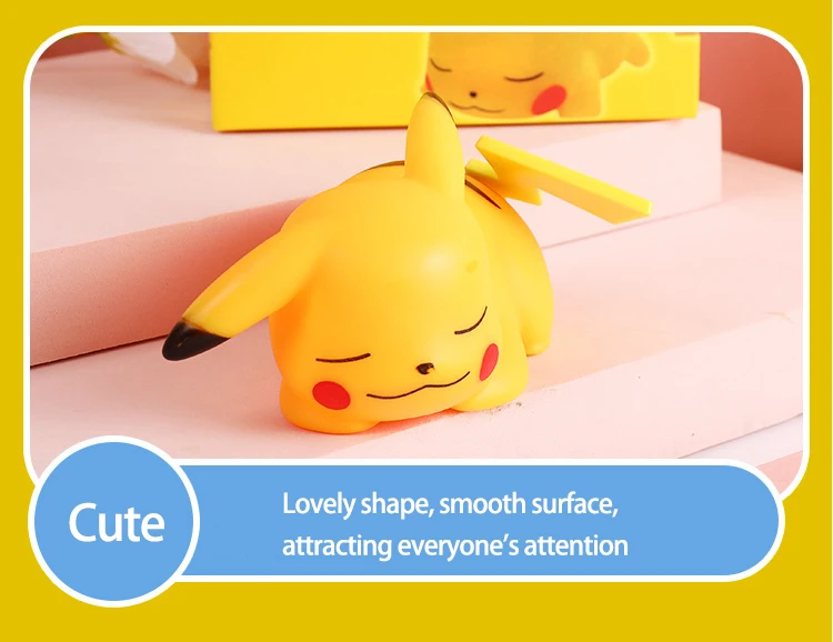 Pokemoned Pikachu Figures Light Model Ornament Toys Anime Figure ...