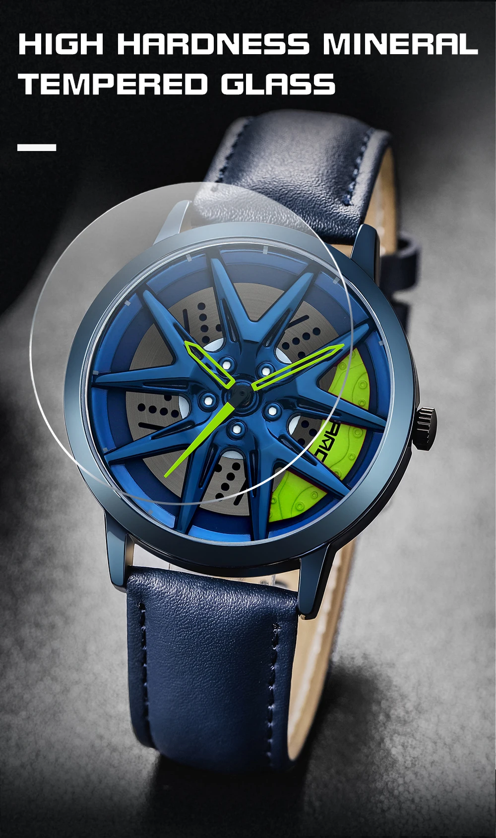 Sanda P1071 New Style Black Man Quartz Watch Stainless Steel Water ...